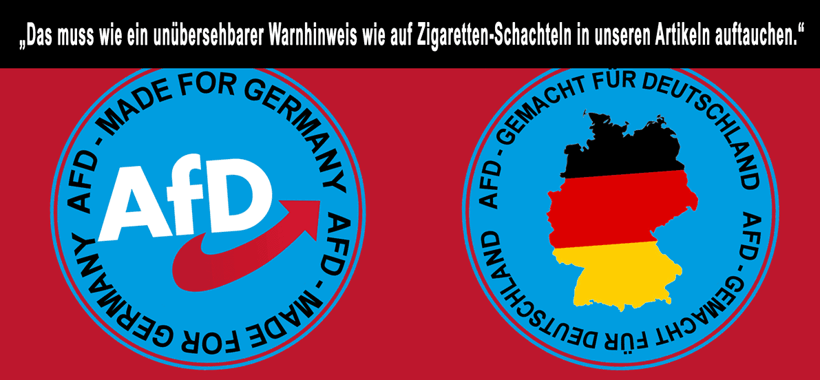 „Made for Germany“: Journalistenverband kreiert Gütesiegel für AfD ...